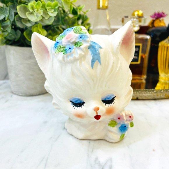 Vintage | Accents | Rare Vtg Napco Kitten Head Vase | Poshmark